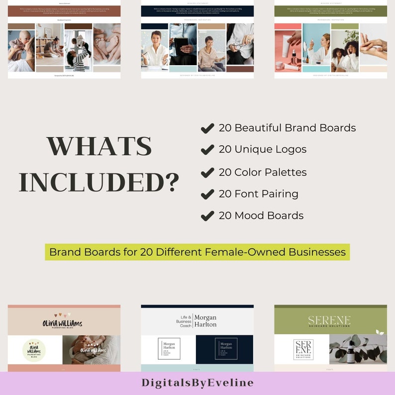 20 Brand Board Templates, Canva Templates, Logo Templates, Business ...