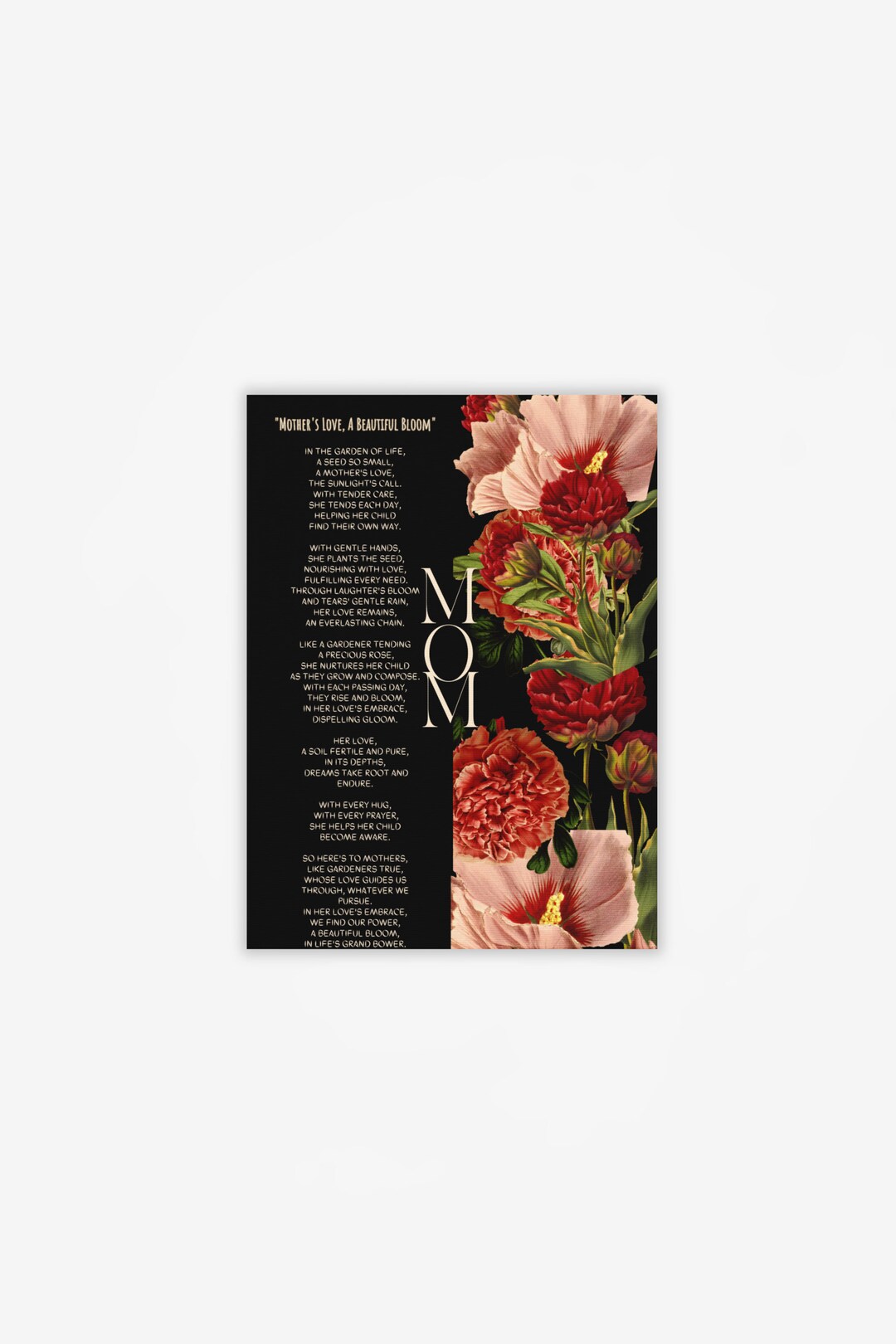 Mothers Day Poem, Mothers Poem, Mom Poem, Mothers Day Gift, Mothers Day ...