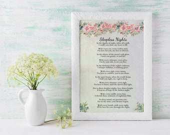 Mother Poem, Mothers Day Gift, Mom Poem, Mom Gift, Digital Print ...