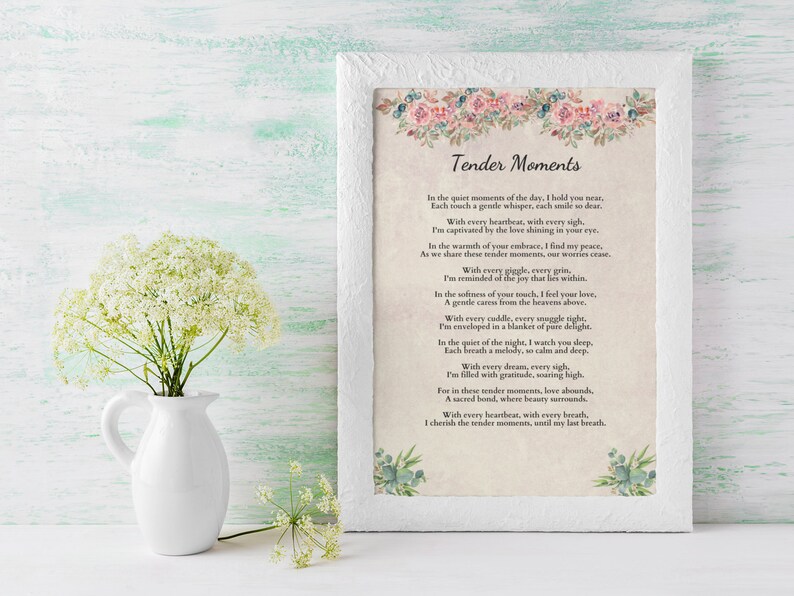 Mother Poem, Mothers Day Gift, Mom Poem, Mom Gift, Digital Print ...