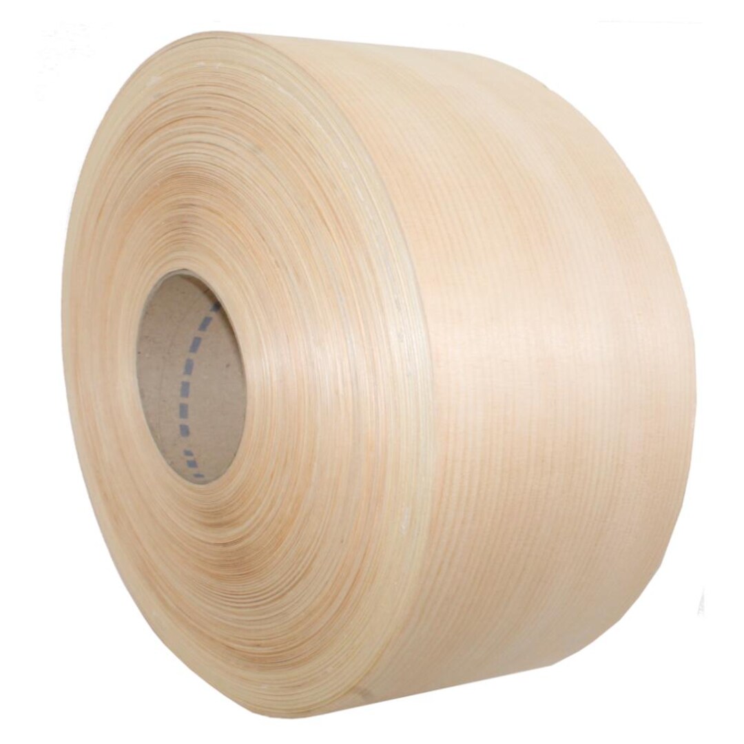White Pine 7'' X 250' Roll Wood Veneer Roll Preglued Edge Banding, Iron ...