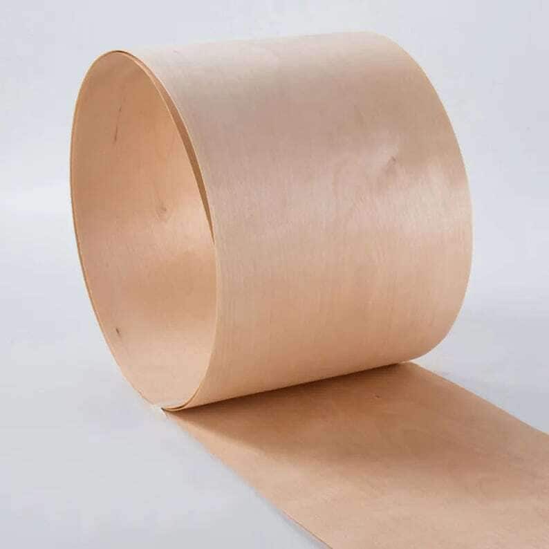 Birch 7'' Roll Wood Veneer Edge Natural NON-GLUED - Multi Length ...