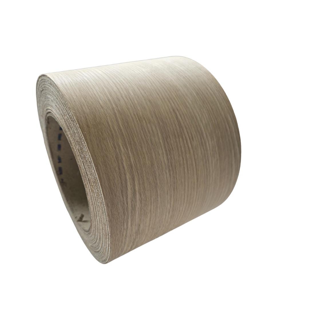 White Oak 7'' Wood Pre-glued Veneer Roll, Easy Use Iron-on Hot Melt ...