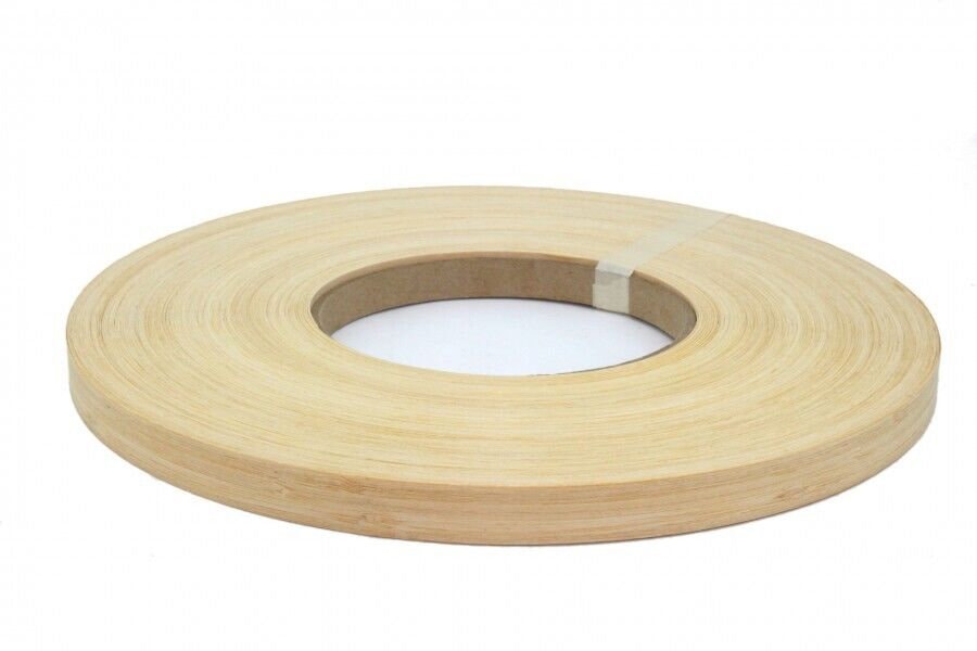 Bamboo 50' Roll Preglued Wood Veneer Edge Banding Iron on With Hot Melt ...