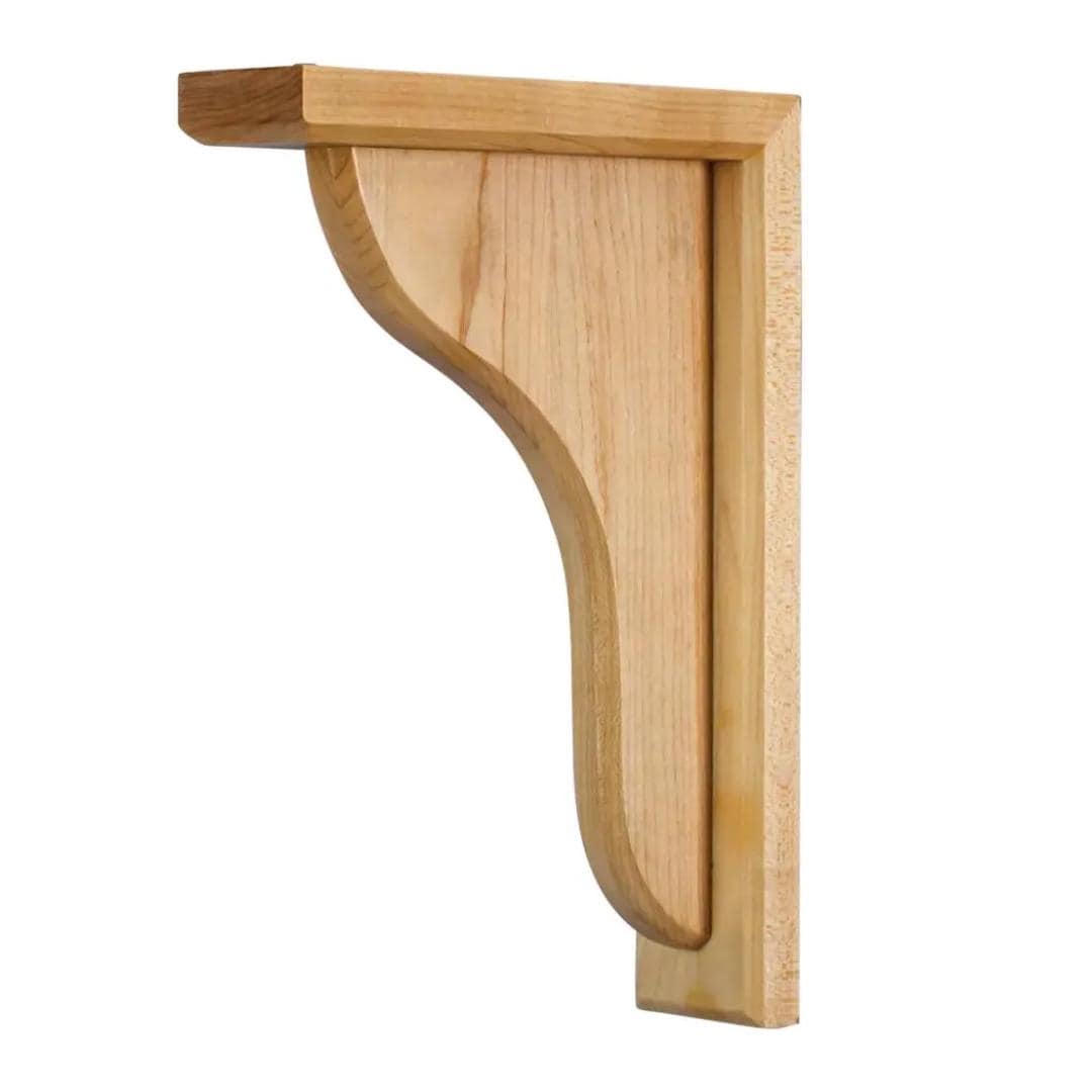 Beveled Bar Unfinished Solid Corbel. Fireplace, Kitchen Cabinets ...