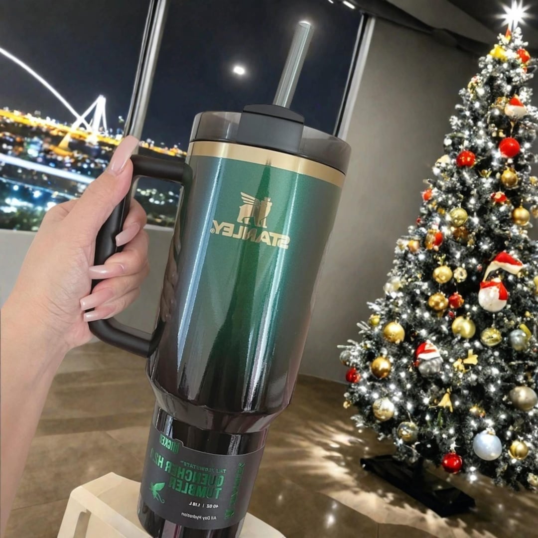 Authentic Elphaba Wicked Stanley Glass 40oz, Drinking Cup With Straw ...