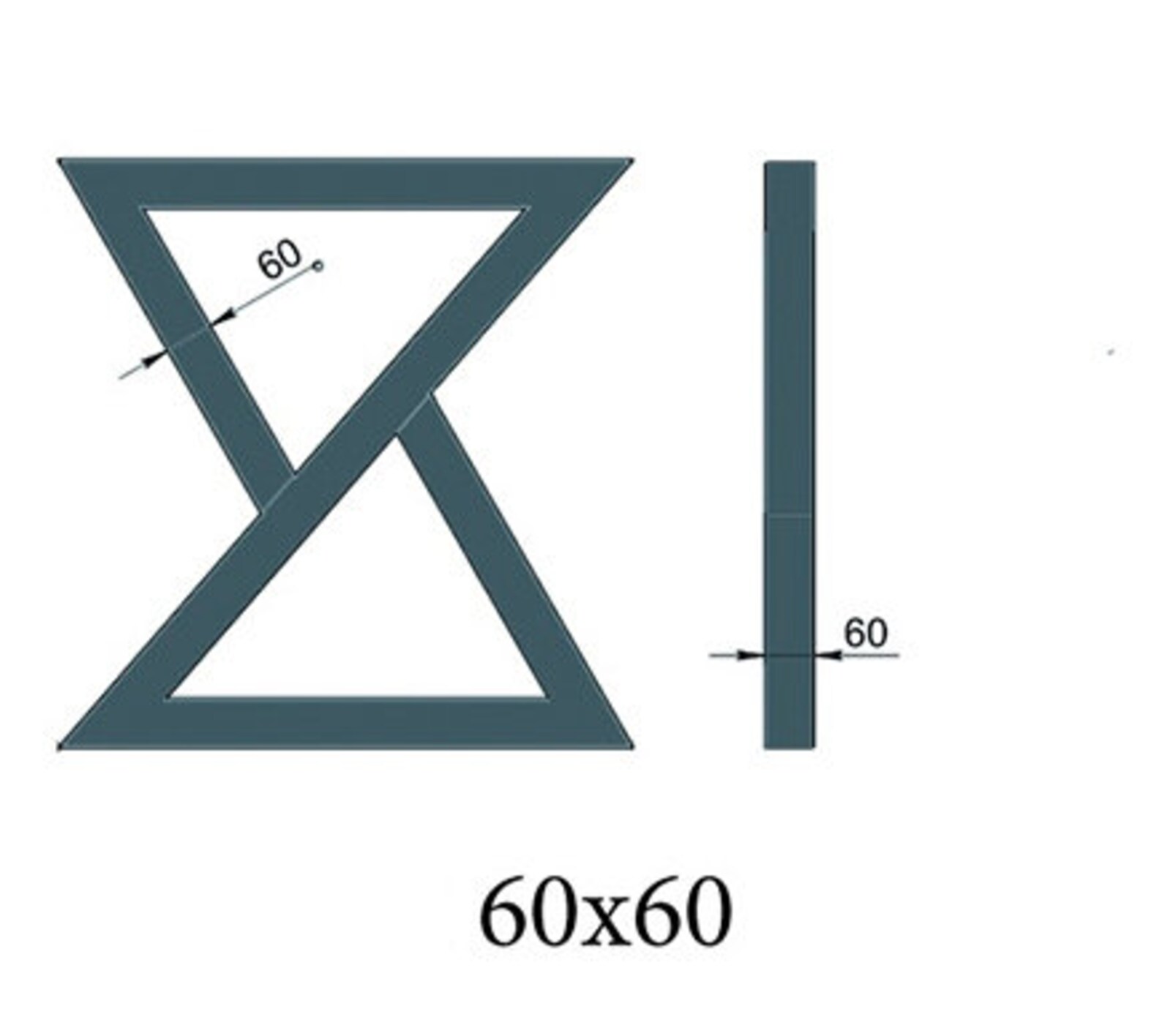 Black Table Legs,metal Table Legs Heavy Duty W Shape Metal Desk Legs ...