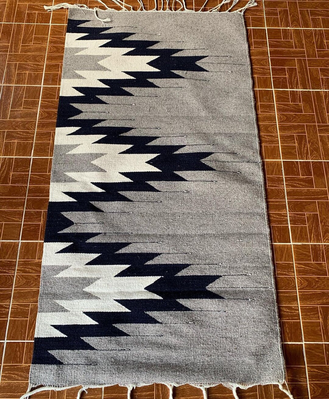 Zapotec Rugs / Wool Rug / Hand Woven/ Hand Made / Wool Tapestry 2.6 X ...