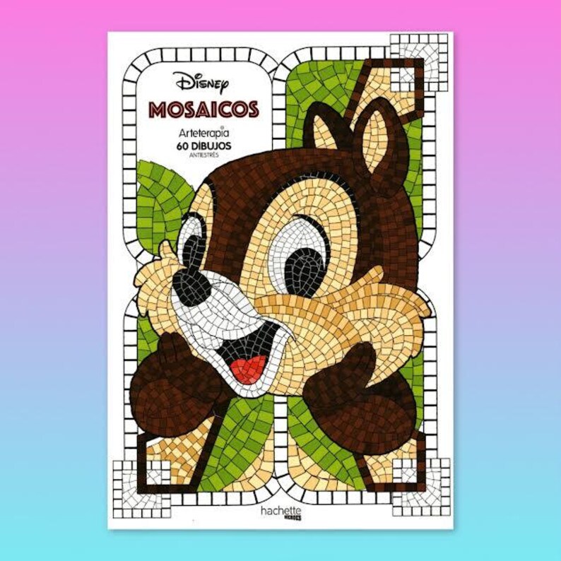 60PDF Coloring Disney MOSAIC Coloring/mosaicos/libro Para Colorear ...