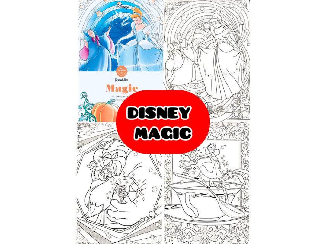 60 PDF Disney MAGIC/MAGIE Coloring Book/libro Para Colorear/color by ...