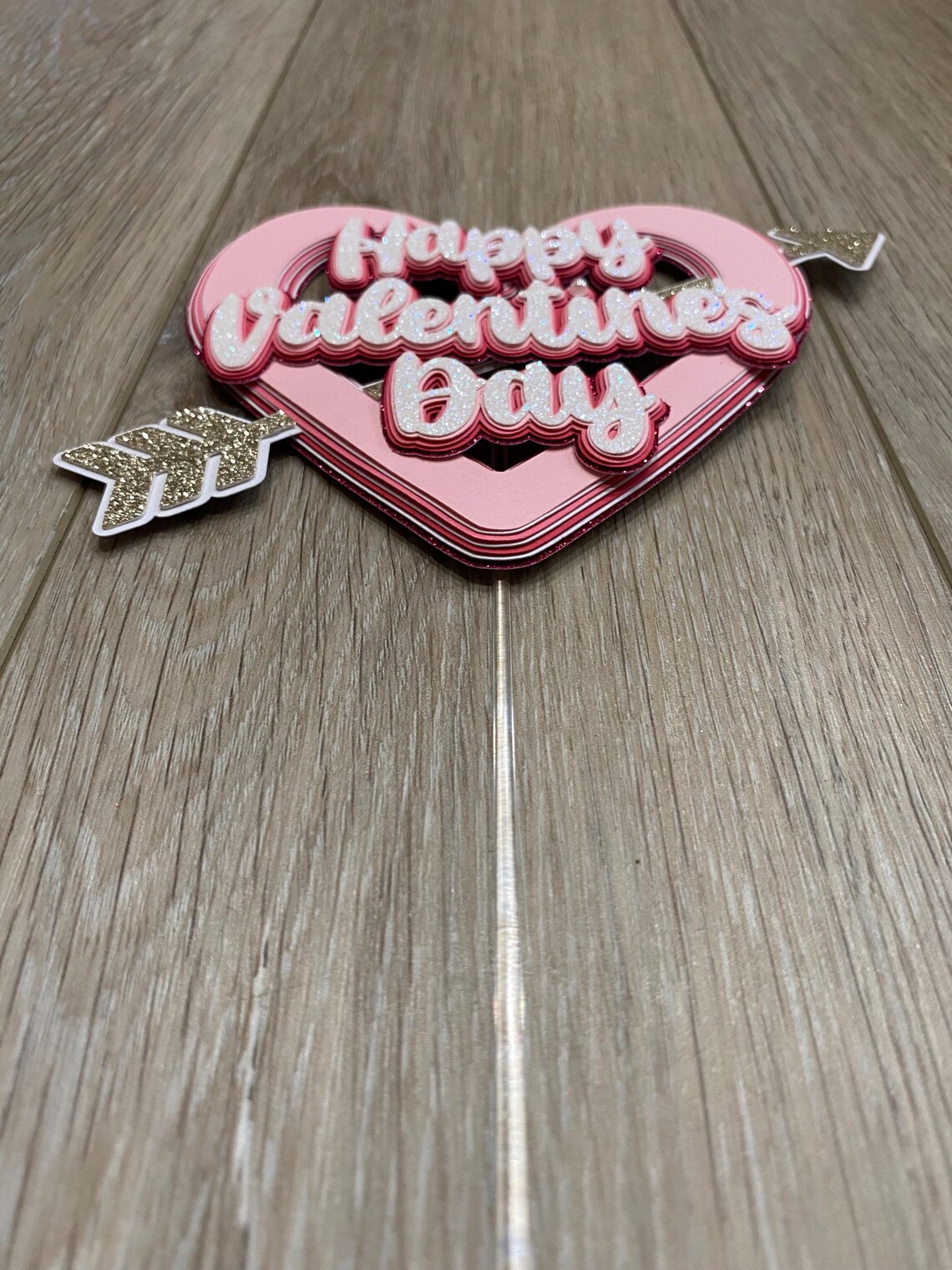 Valentine's Day Decor * Cake Topper * Happy Valentines Day * Cupid ...