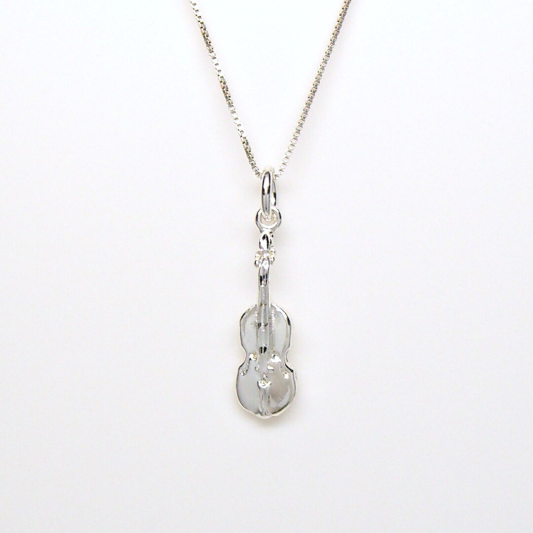 Violin Sterling Silver Fiddle Music Instrument Charm Pendant or ...