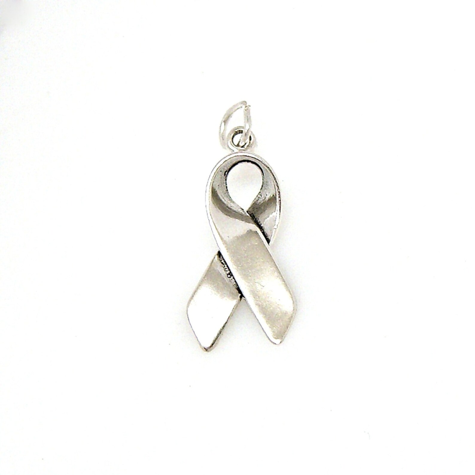 Folded Ribbon Sterling Silver Cancer Awareness Military - Etsy