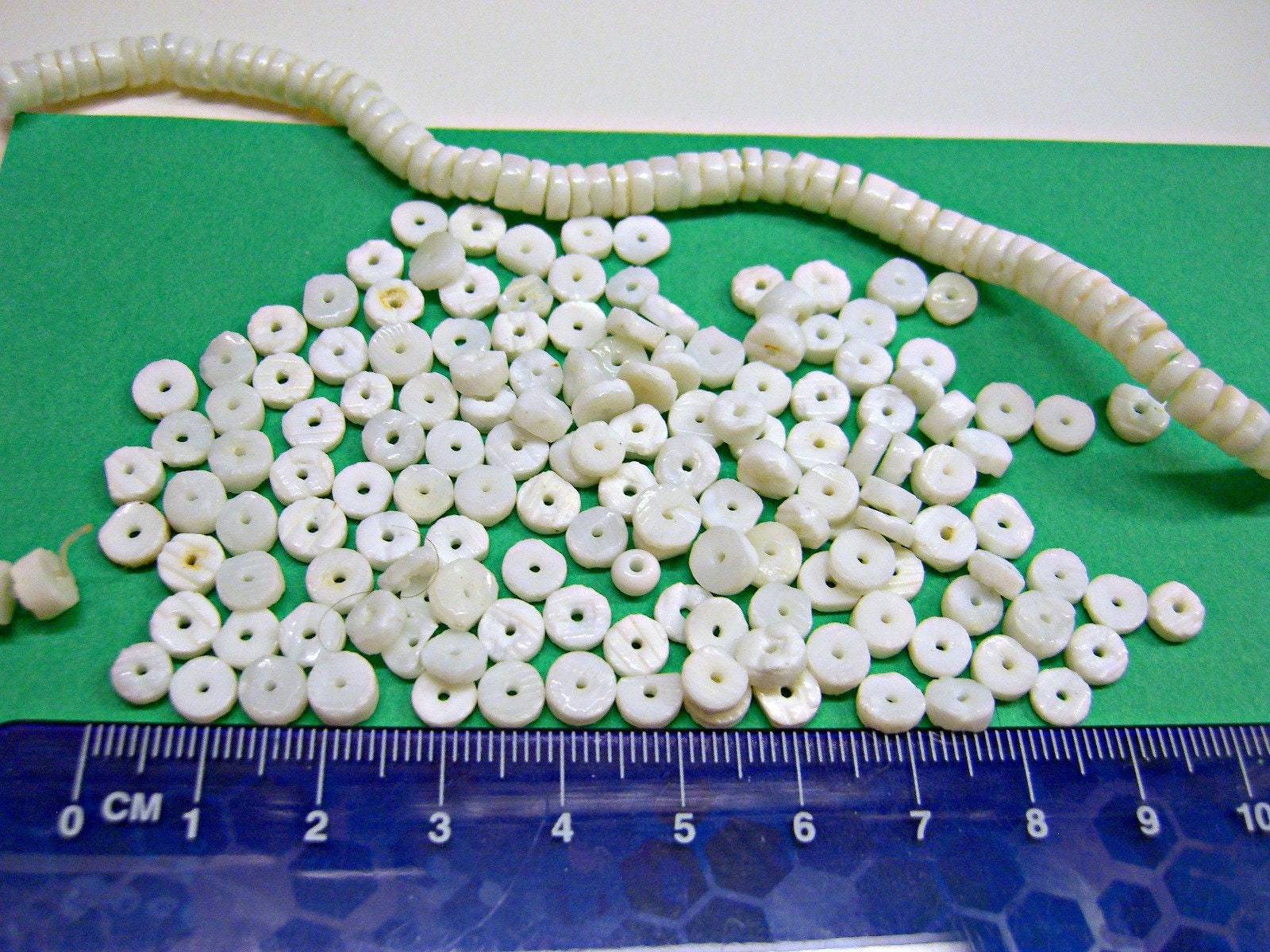 Puka Shell Beads 4-5mm Round White Strand of About 300 Wholesale ...