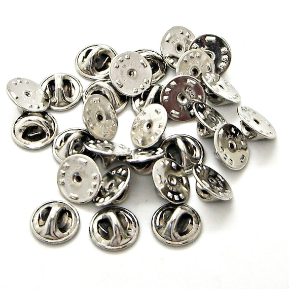 Wholesale Lot of 50 Silver Finish Tac Tie Clutch Pin Backs | Etsy