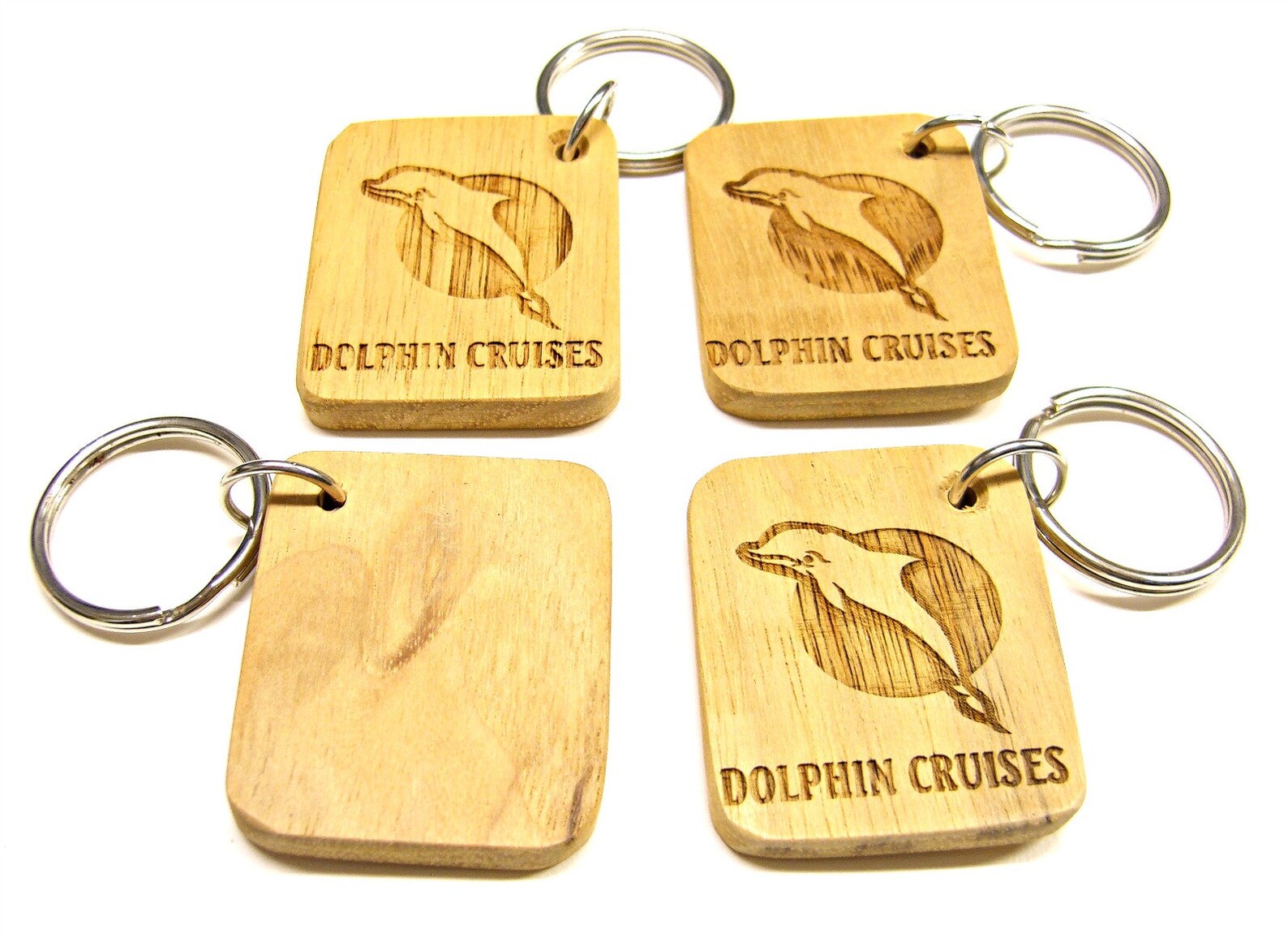 Wood Dolphin Key Chain Laser Cut Cruise With Dolphins Key Ring - Etsy