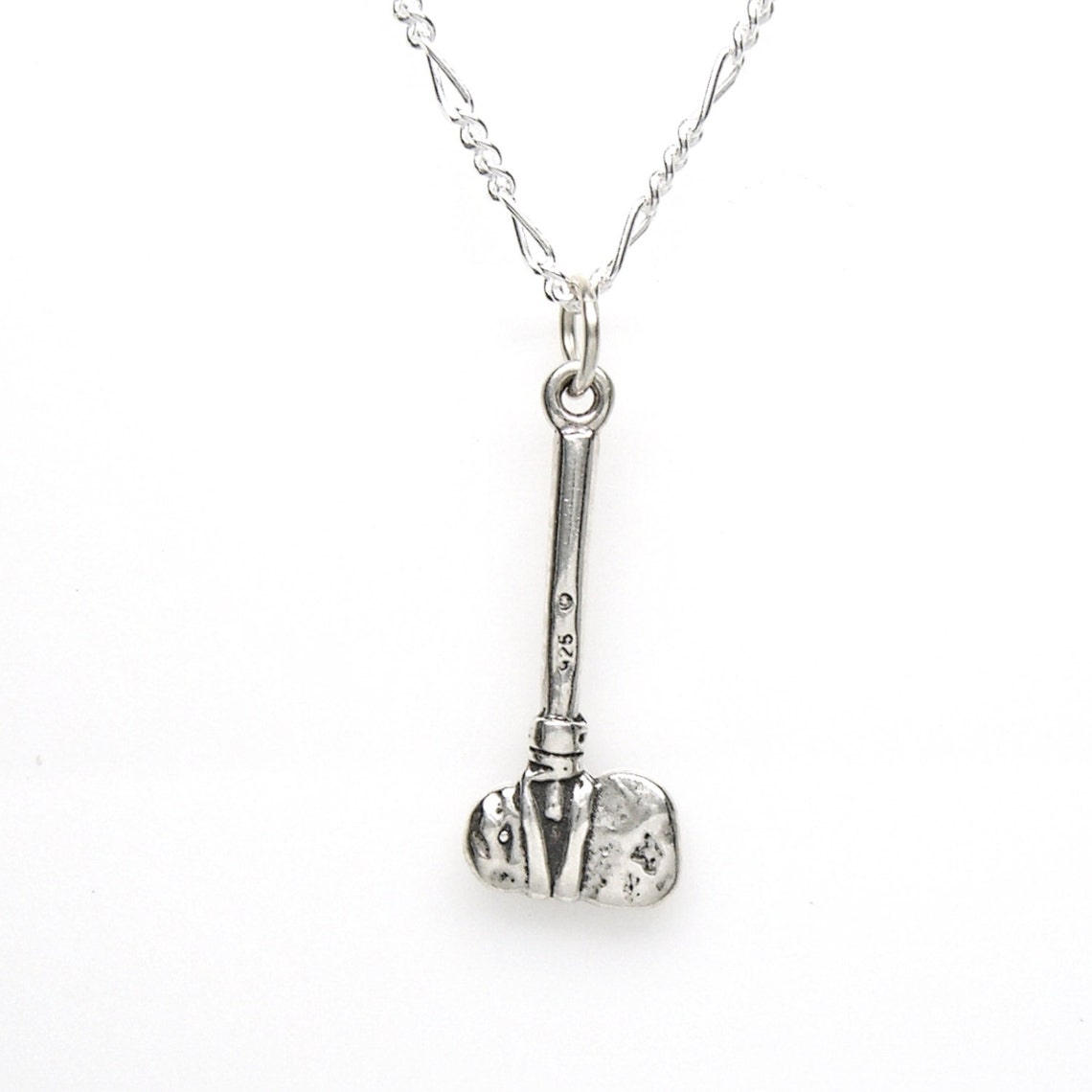 Tomahawk Sterling Silver Indian Native American Style 3D Pendant Charm ...