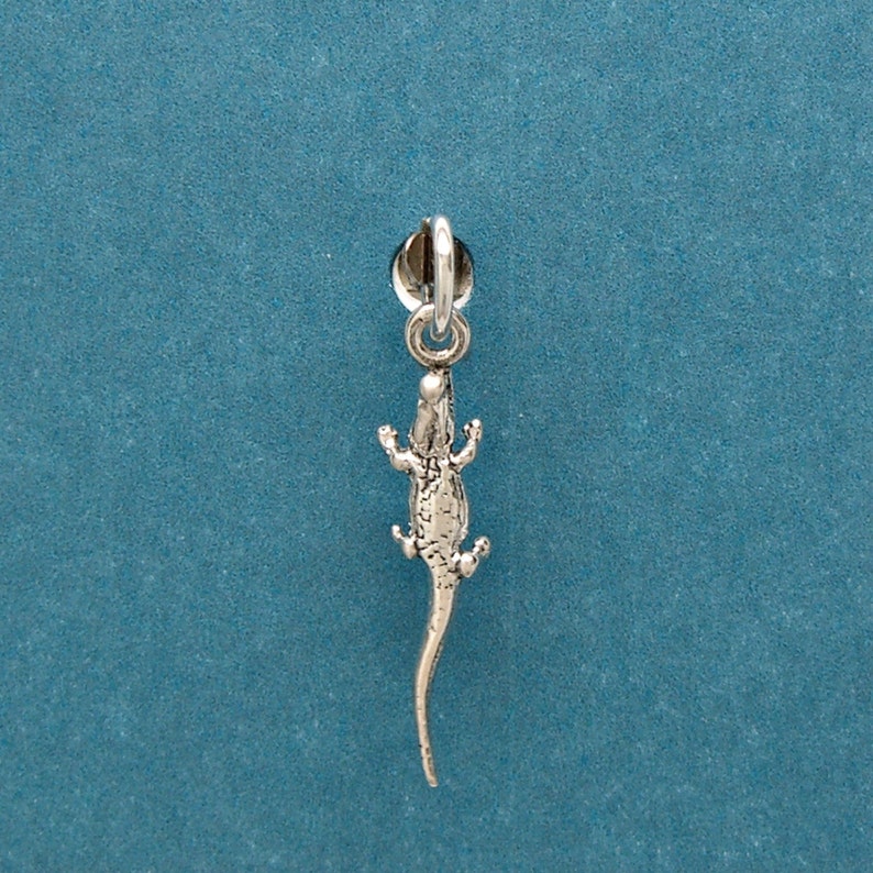 Alligator Gator Sterling Silver Mini Charm for Bracelet or | Etsy