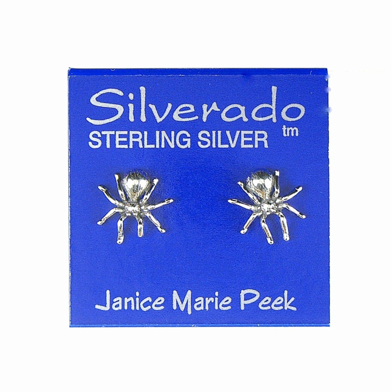 Earrings Spider Sterling Silver Insect Minimal Pierced Small | Etsy