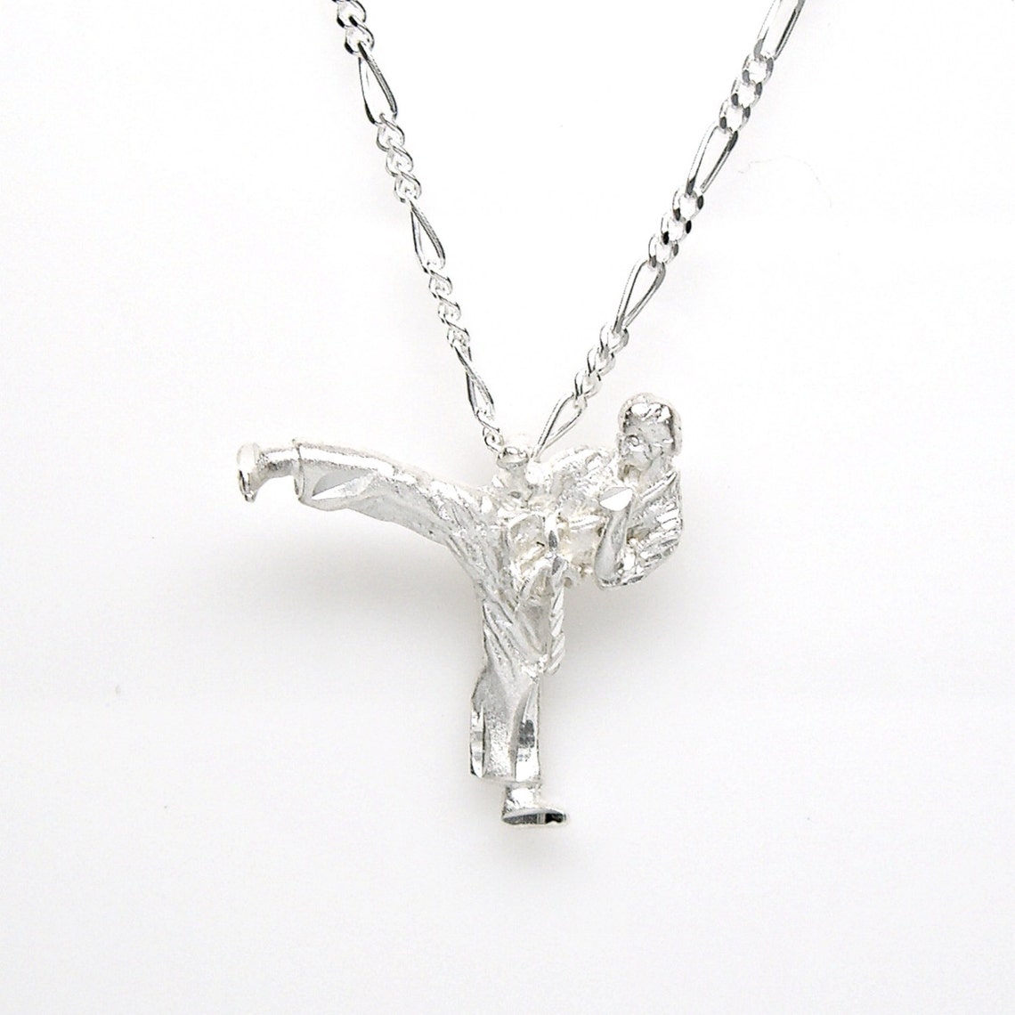 Kick Boxer Sterling Silver Karate Martial Arts Taekwando - Etsy