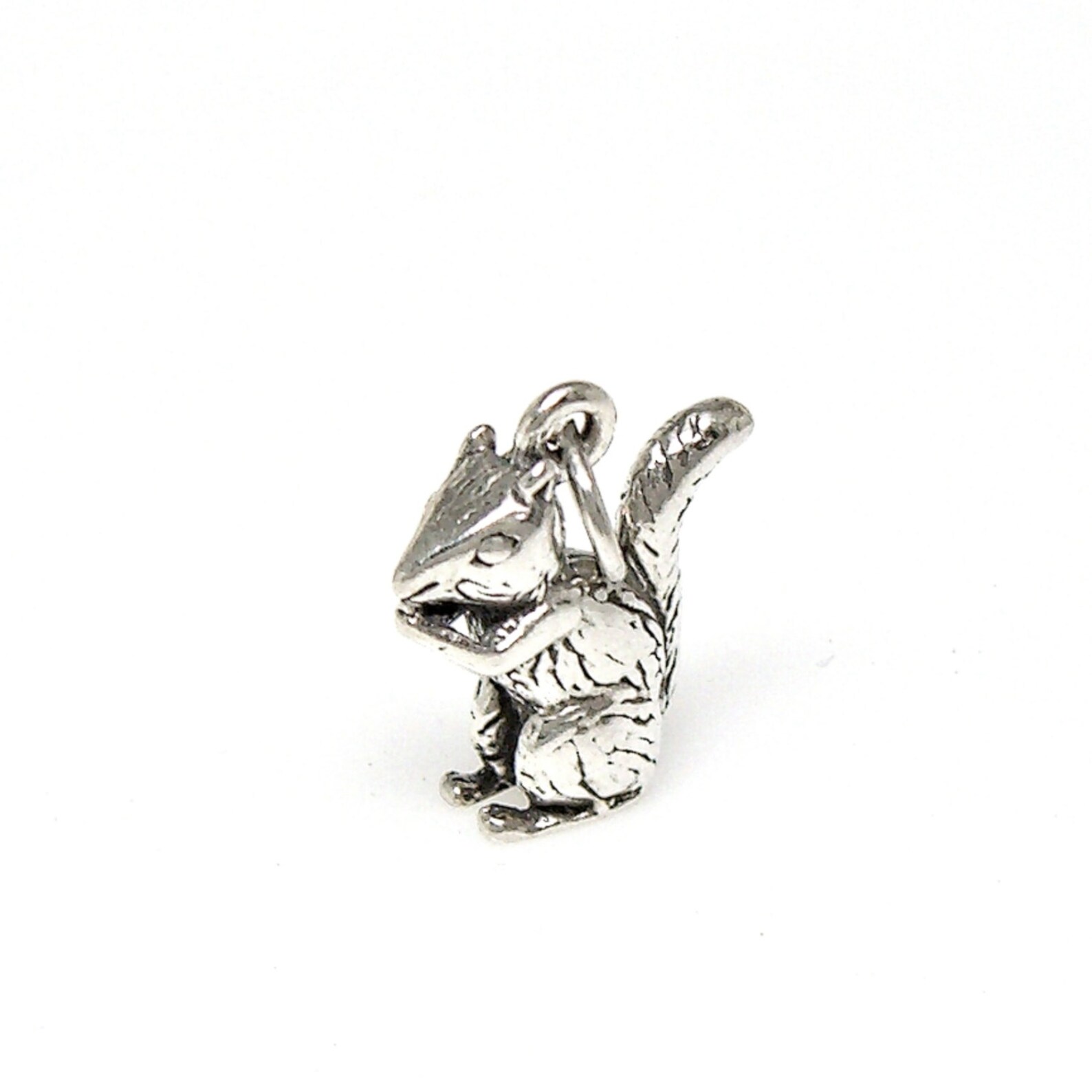 Chipmunk Sterling Silver 3D Forest Animal Charm Pendant or - Etsy