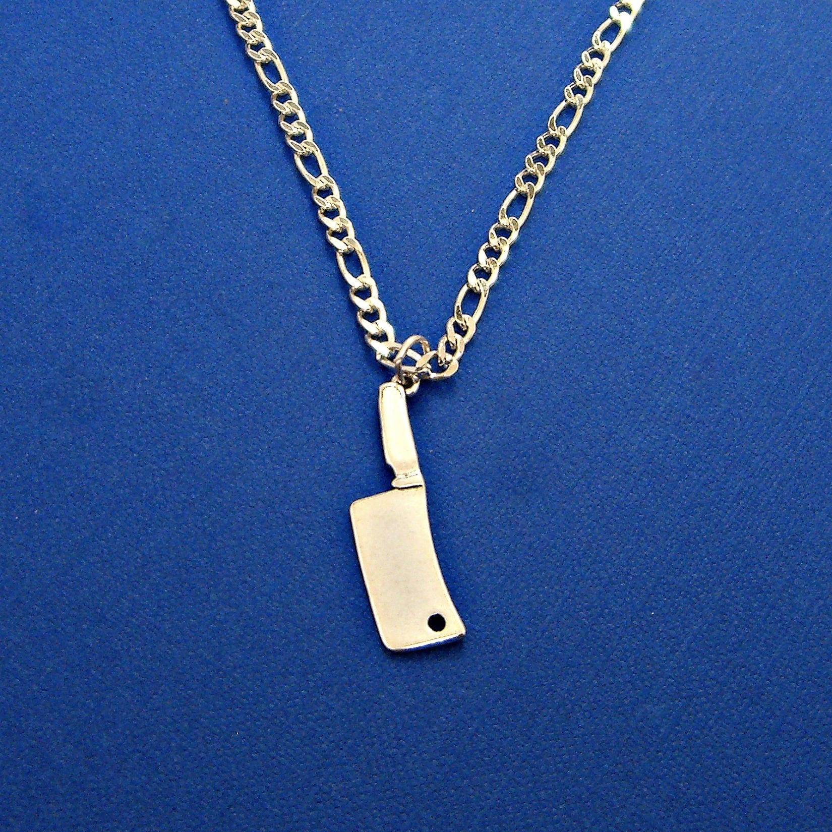 Chef Knife BBQ Meat Cleaver Sterling Silver Cooking Food Charm - Etsy