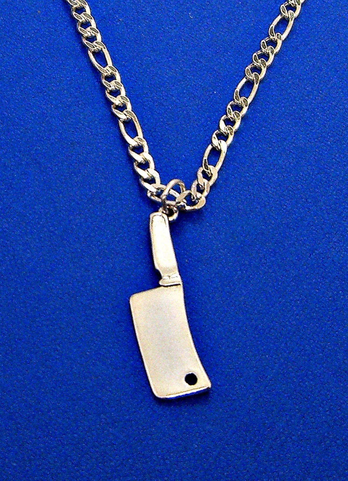 Chef Knife BBQ Meat Cleaver Sterling Silver Cooking Food Charm - Etsy