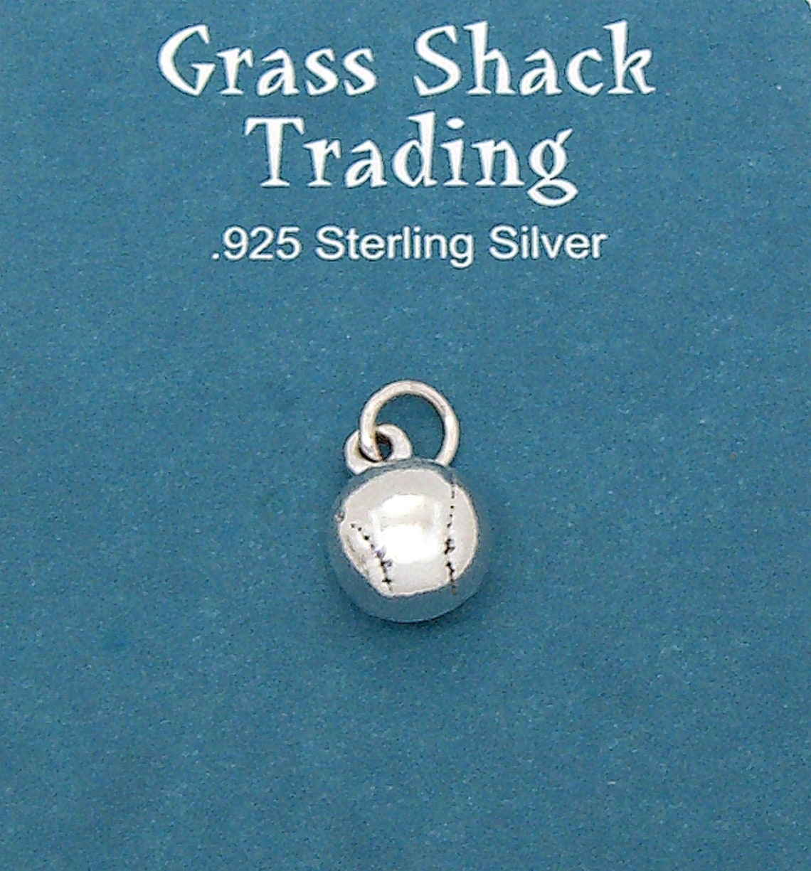 Baseball Softball Sterling Silver Solid Round Sports Pendant or ...