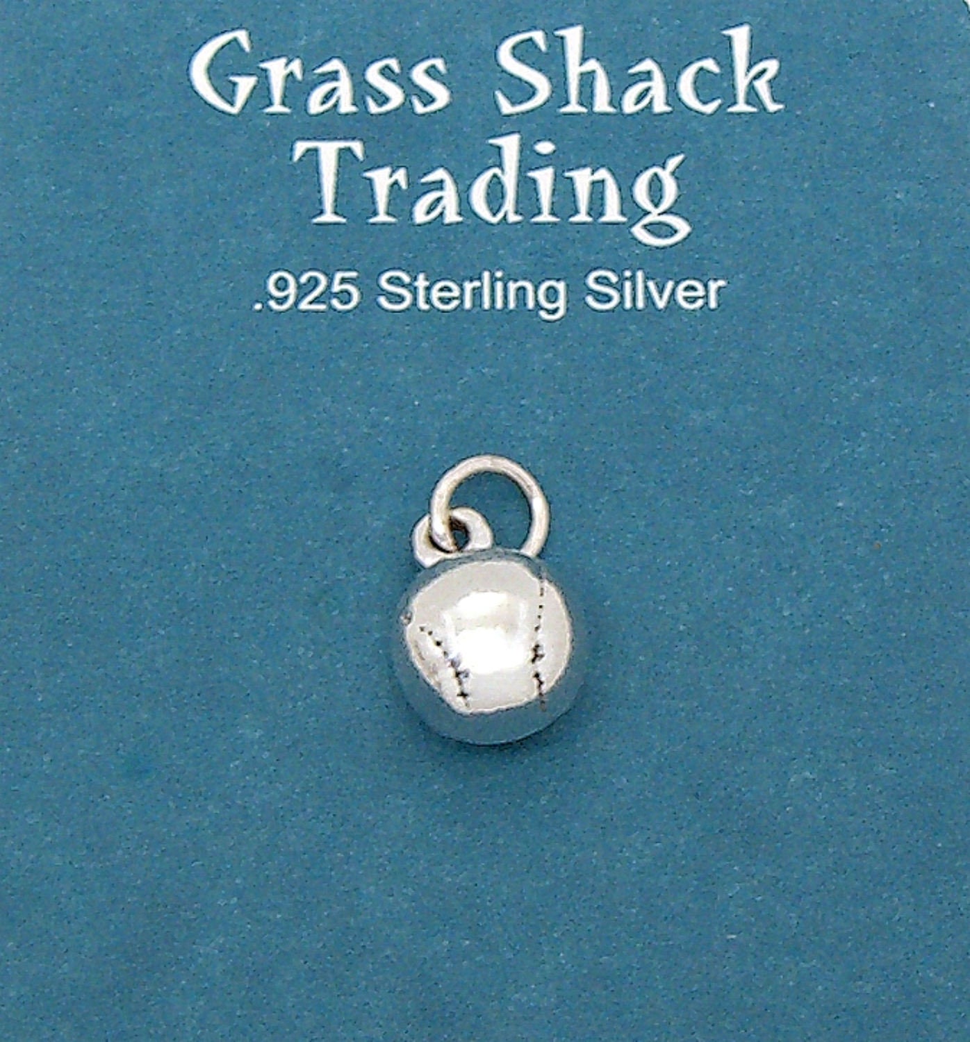 Baseball Softball Sterling Silver Solid Round Sports Pendant or ...
