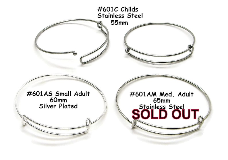 PRICE REDUCED 10 Piece Lots Silver Tone Wire Bangle Charm - Etsy