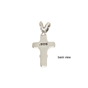 Christian Cross With Fish Symbol Small Sterling Silver Religious Faith ...