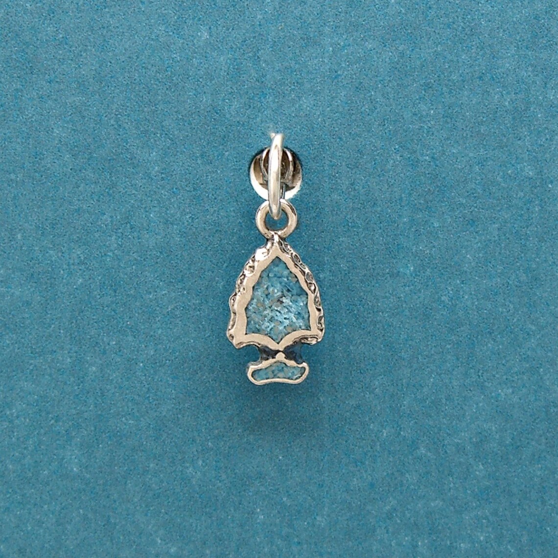 Arrowhead Sterling Silver Inlaid Turquoise Native American Style Mini ...