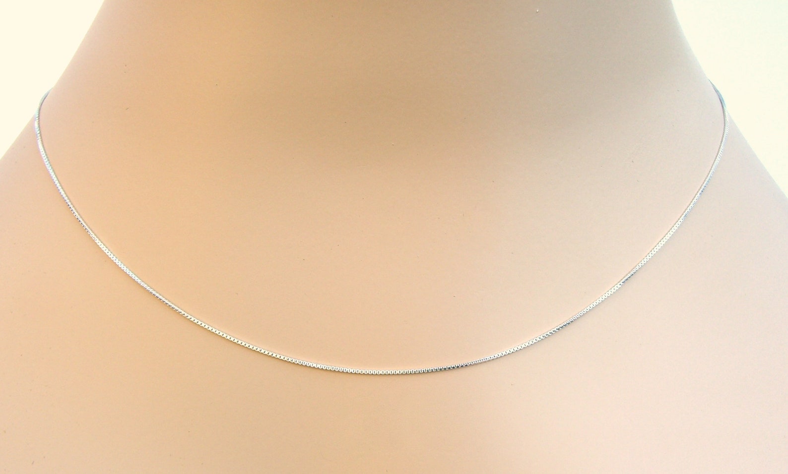 Sterling Silver Box Chain 15 16 18 20 24 30 Inch for - Etsy