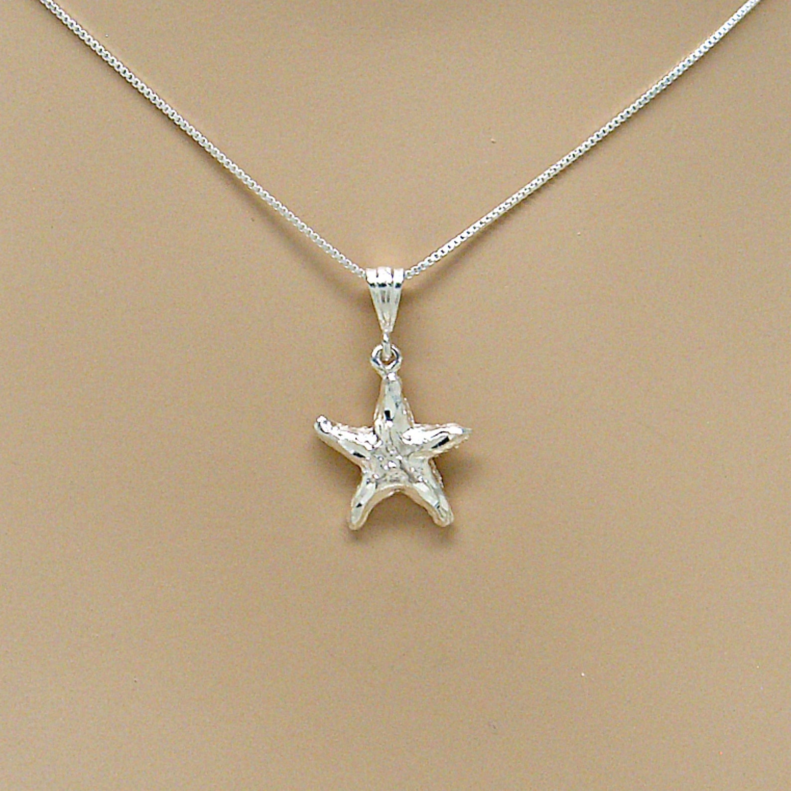 Set Starfish Sterling Silver Necklace and Earrings Sea Life Beach ...