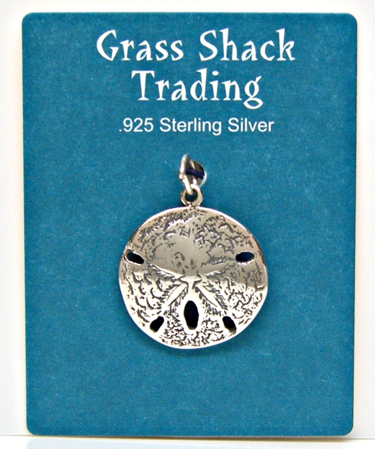 Sand Dollar Sterling Silver Sea Shell 3D Beach Pendant Charm | Etsy