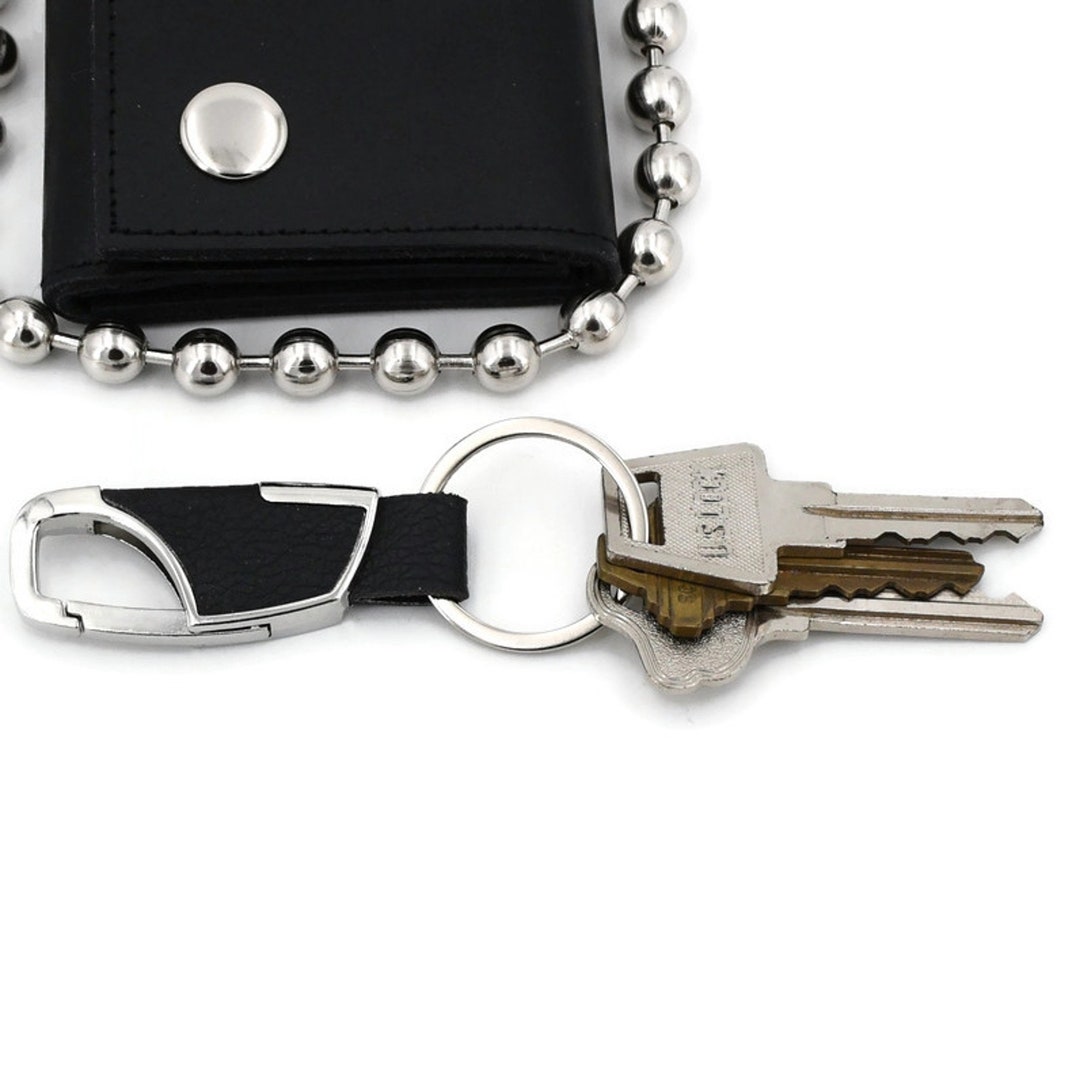 Key Chain Key Ring Snap on Clip on Split Ring Belt Loop Add to Wallet ...