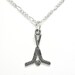 Hockey Sticks and Puck Sterling Silver Winter Sports Charm Pendant or ...