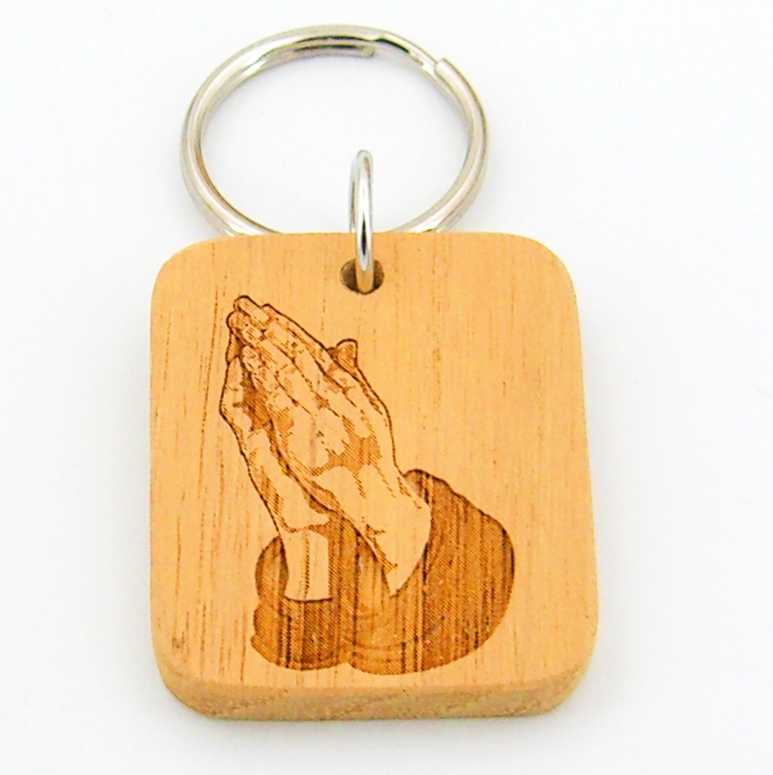 Key Ring, Laser Cut Wood Praying Hands Religious Faith Prayer - Etsy