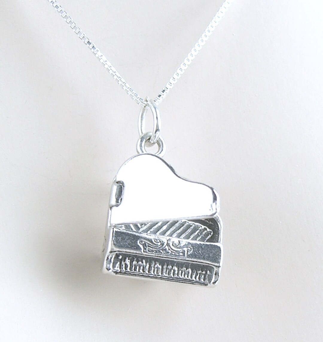 Grand Piano Sterling Silver 3 Dimensional Music Instrument Band Charm ...