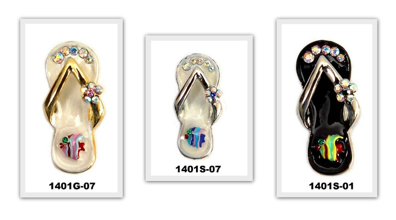 Tropical Fish Flip Flop Epoxy Color Encrusted With Crystals - Etsy