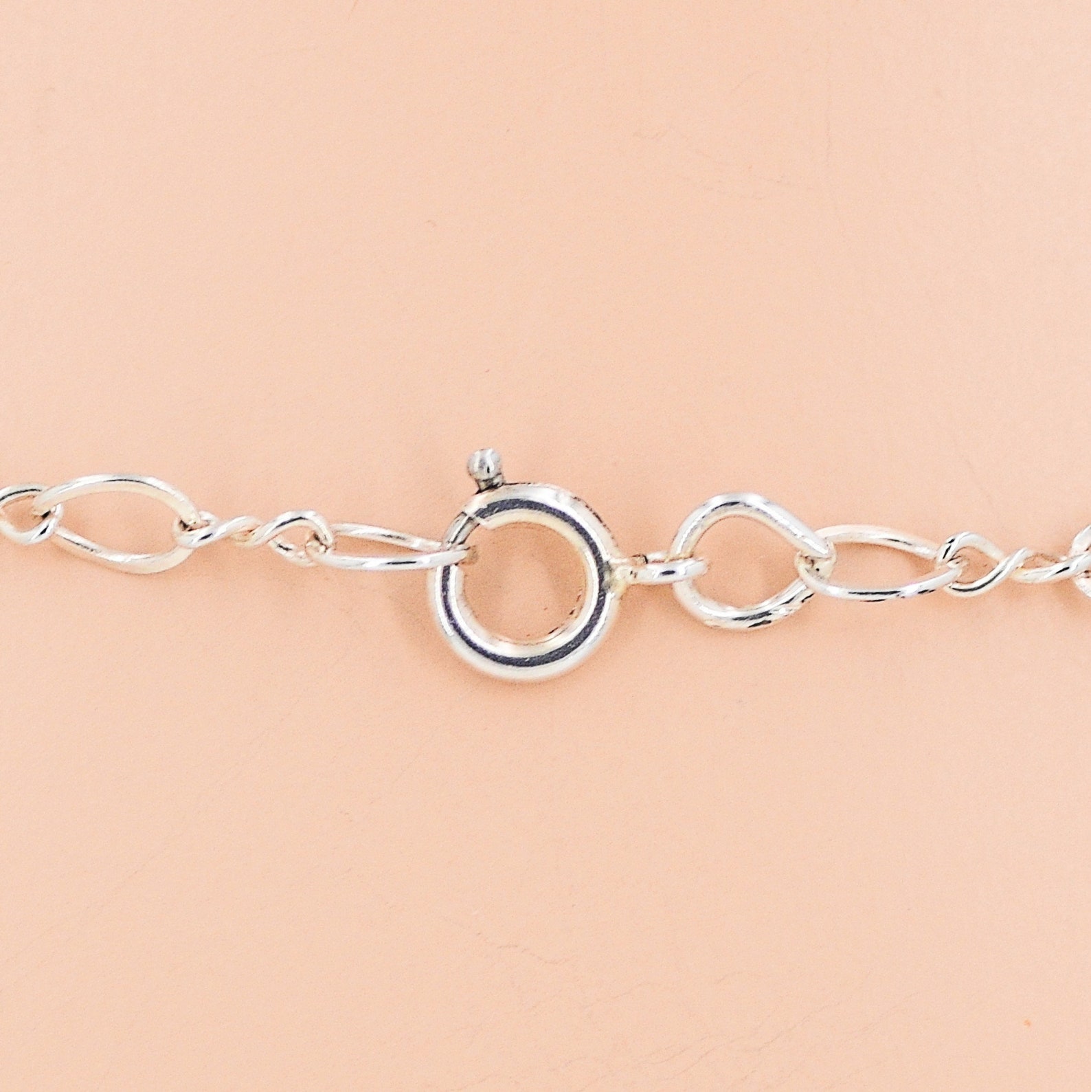 Necklace Sterling Silver 4mm Figure 8 Chain 18 Inches - Etsy