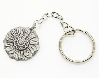 Pewter Flower - Etsy