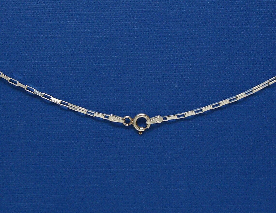Sterling Silver Necklace, Long Box Chain 1.7mm Wide 150 - Etsy