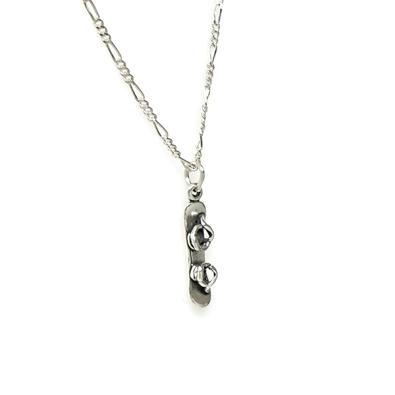 Snowboard Sterling Silver Winter Sports Charm Pendant or With Necklace ...