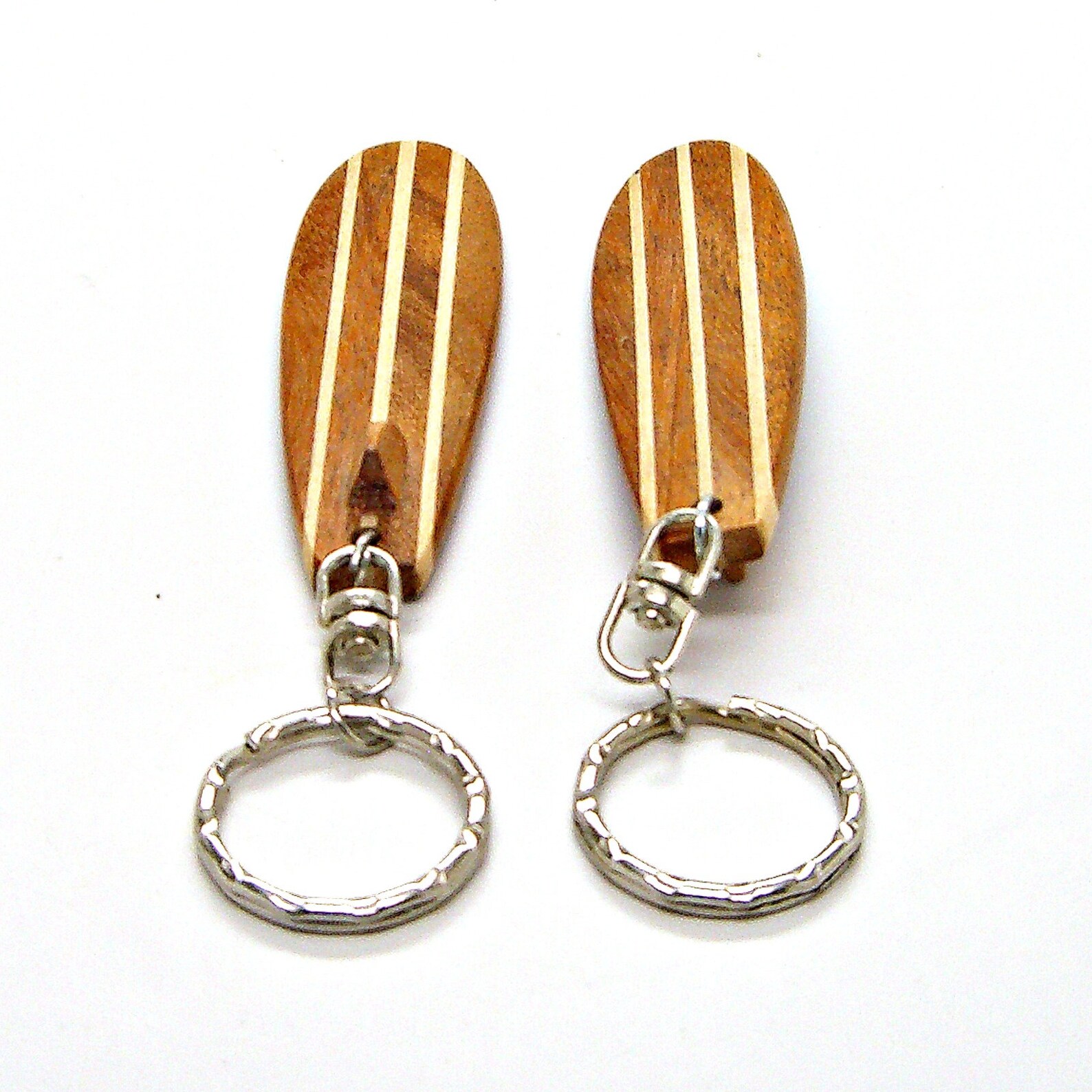 Wood Surfboard SUP Key Chain Single Fin Long Board Key Ring | Etsy