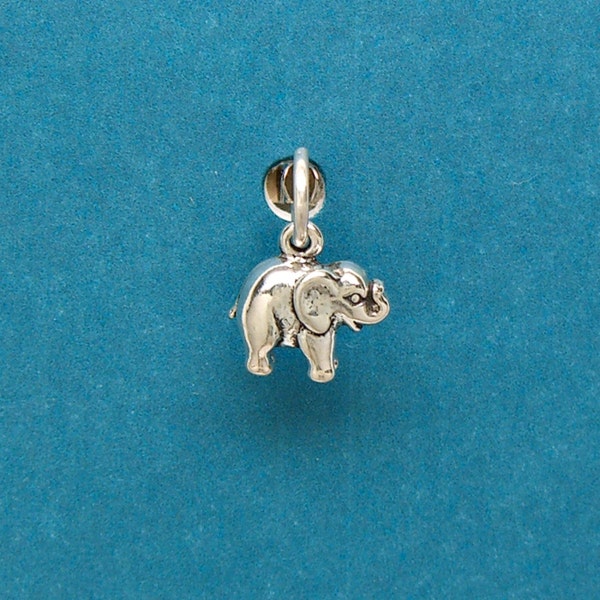 Small Elephant Charm - Etsy