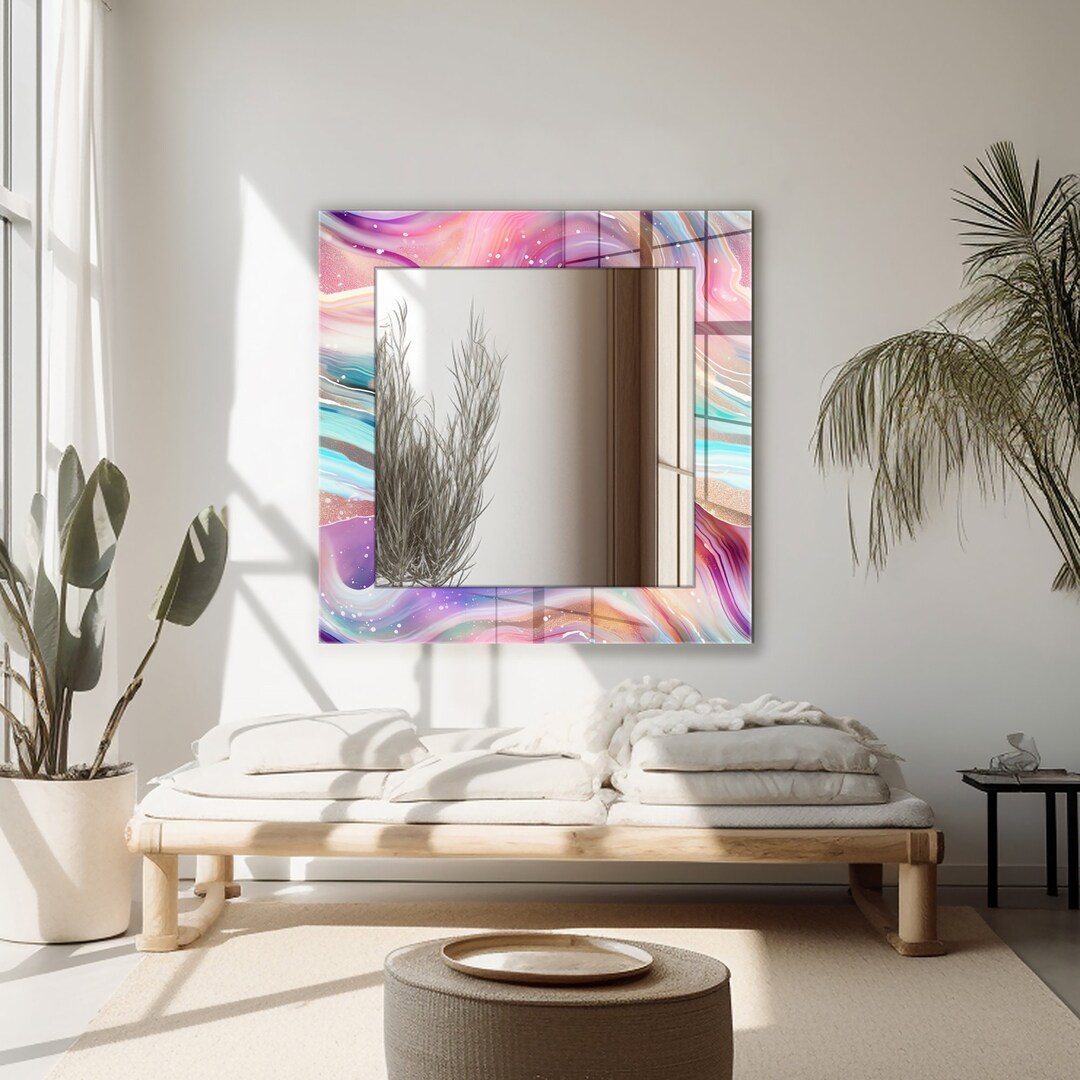 Mirror Wall Decor, Mirror for Bathroom, Living Room Wall Mirror, Long ...