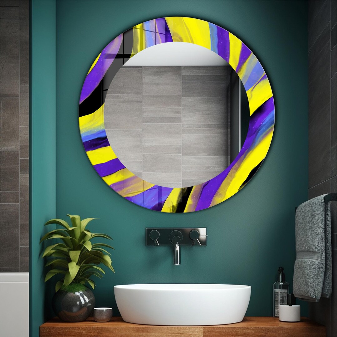 Unique Tempered Glass Mirror Wall Decor - Mirror for Bathrooms ...
