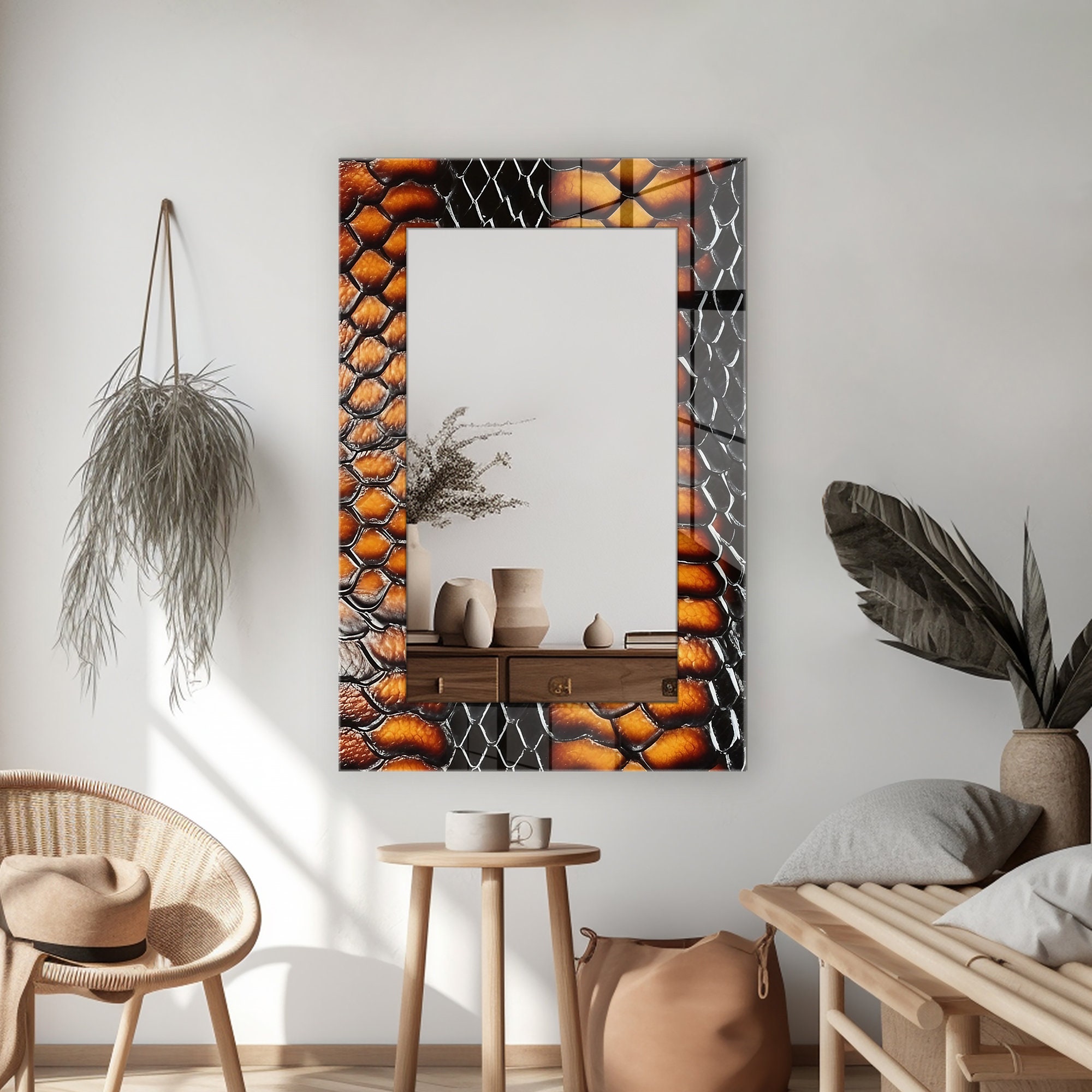 Mirror Wall Decor, Mirror for Bathroom, Living Room Wall Mirror, Long ...