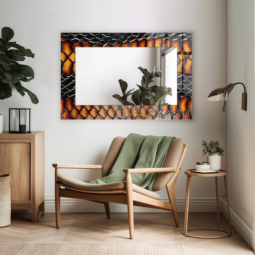 Mirror Wall Decor, Mirror for Bathroom, Living Room Wall Mirror, Long ...